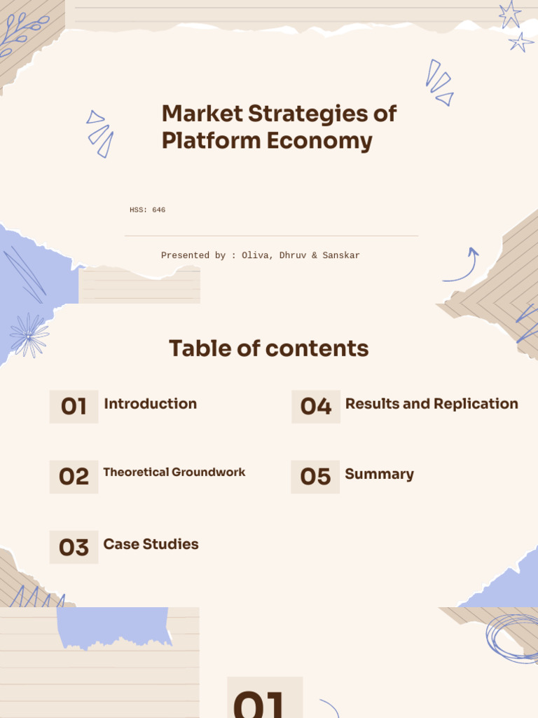 Market Strategies of Platform Economy (1) - 1-6 | PDF