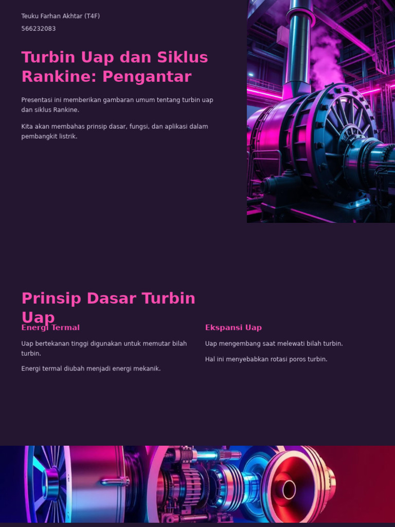 Turbin Uap Dan Siklus Rankine Pengantar.pptx | PDF