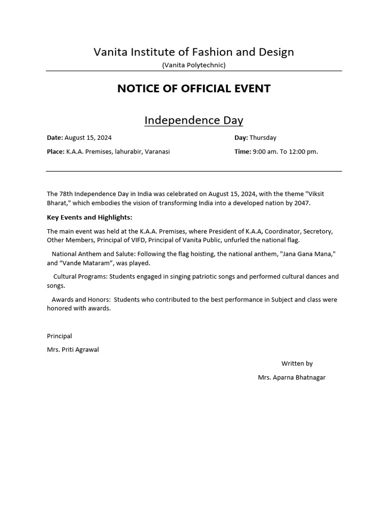 Independence Day | PDF