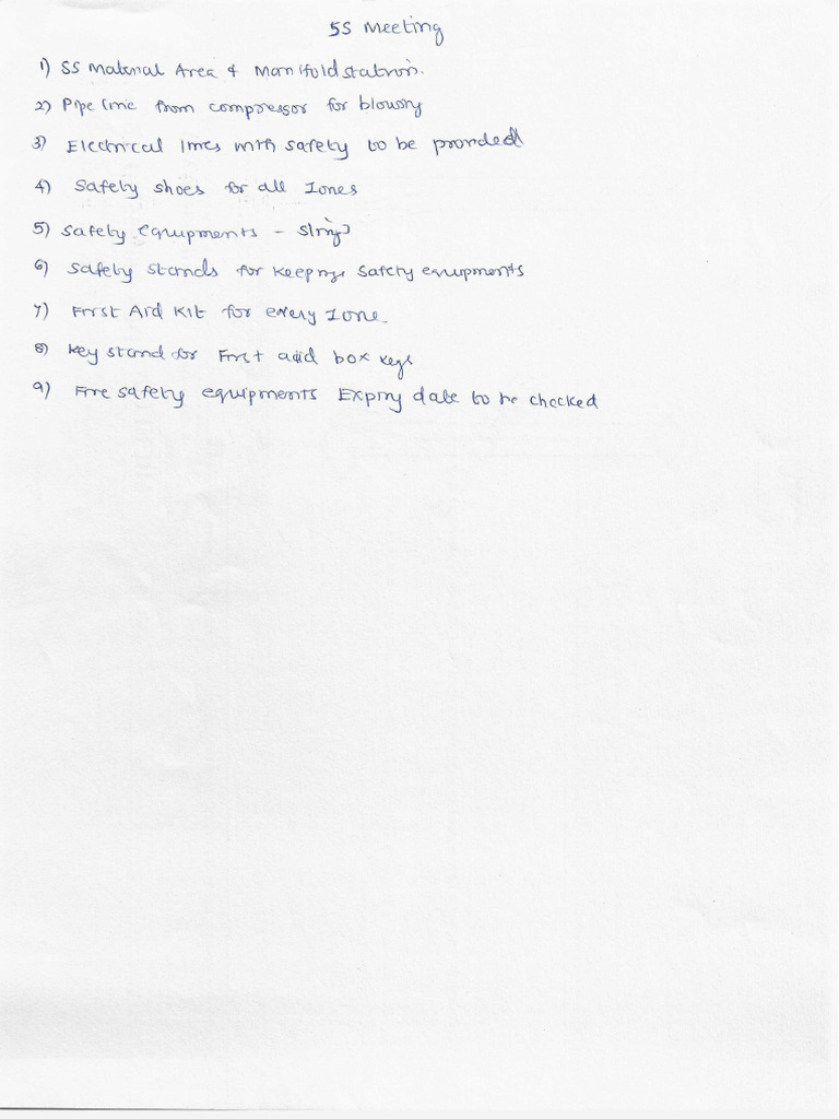 Key Points On Meeting | PDF