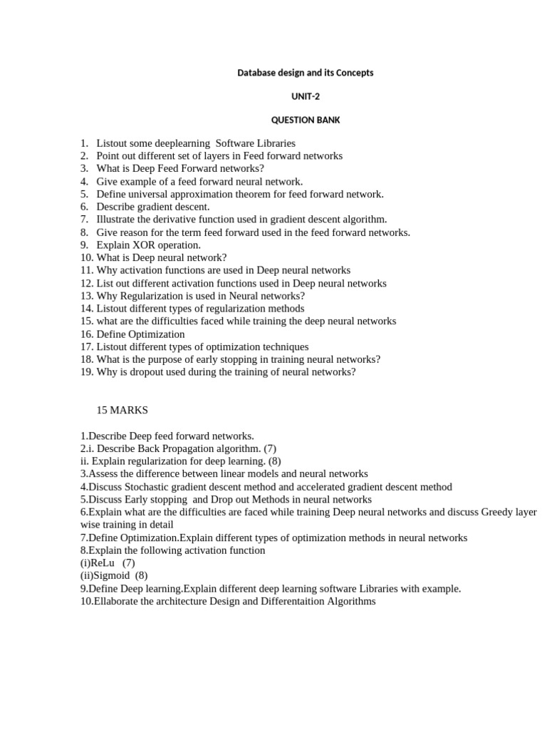 Database Design and Its Concepts Unit 2 | PDF