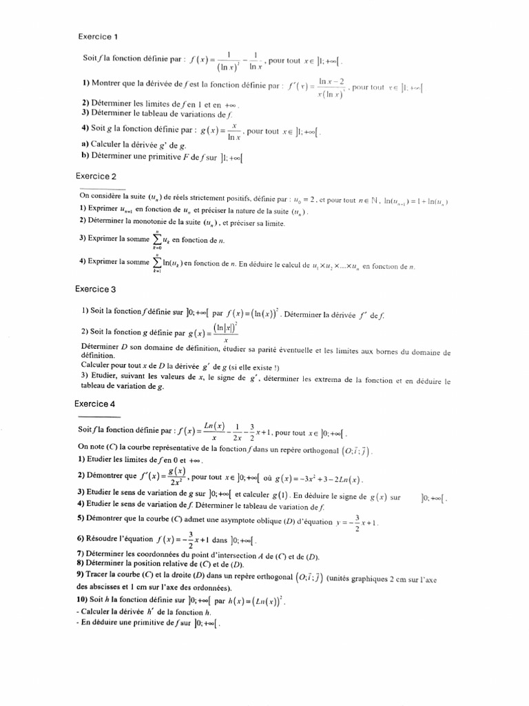 Logarithme | PDF
