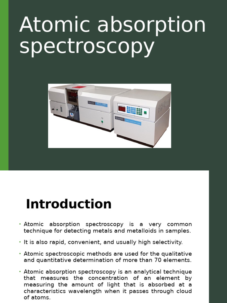 Atomic Absorption Spectros | PDF | Atomic Absorption Spectroscopy | Absorption Spectroscopy