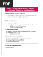 Class 10 Science Ch1 Detailed Notes | PDF | Chemical Reactions | Redox
