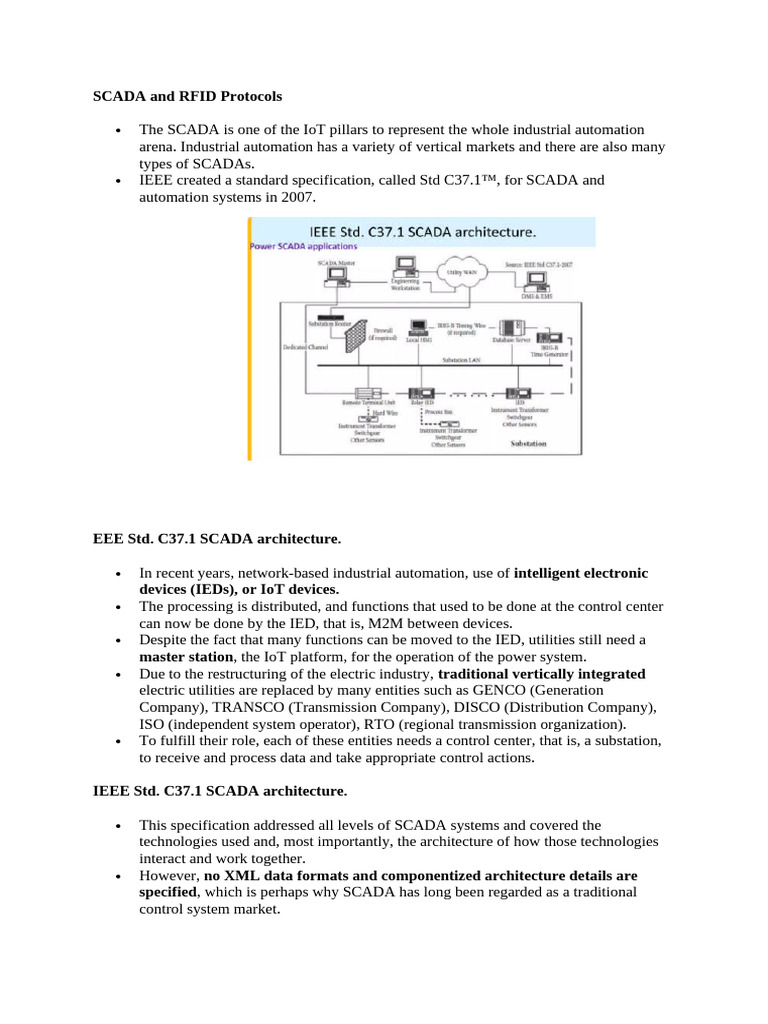 SCADA and RFID Protocols | PDF | Building Automation | Telecommunications
