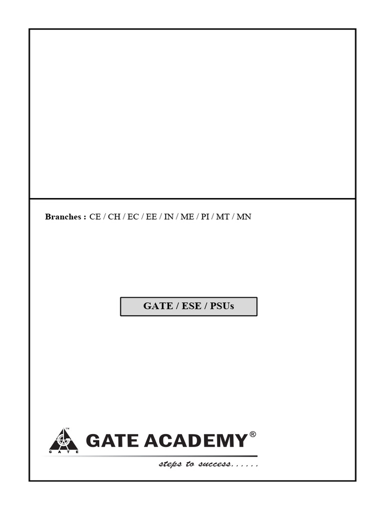 GATE Academy Engineering Mathematics Guide | PDF | Integral ...