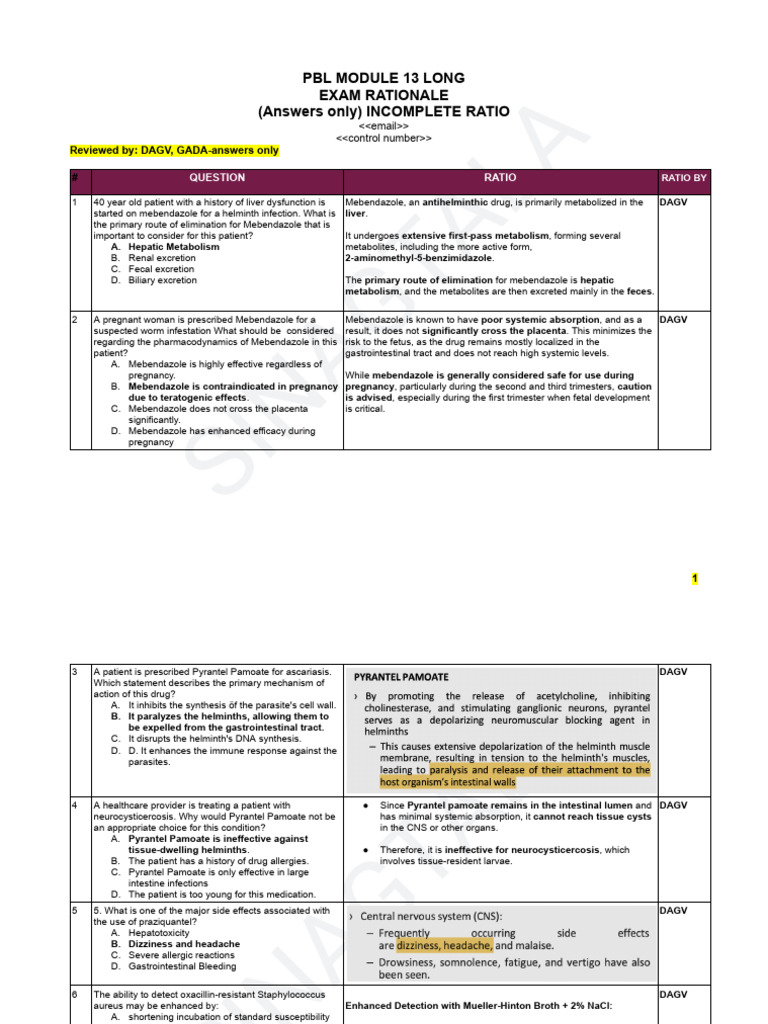 PBL - MODULE 13 (Supplemental) | PDF | Staphylococcus | Rectum