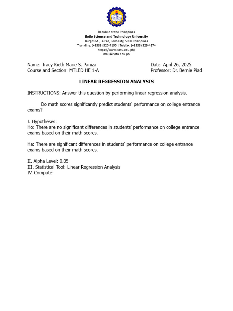 Linear Regression Analysis | PDF | Regression Analysis | Linear Regression