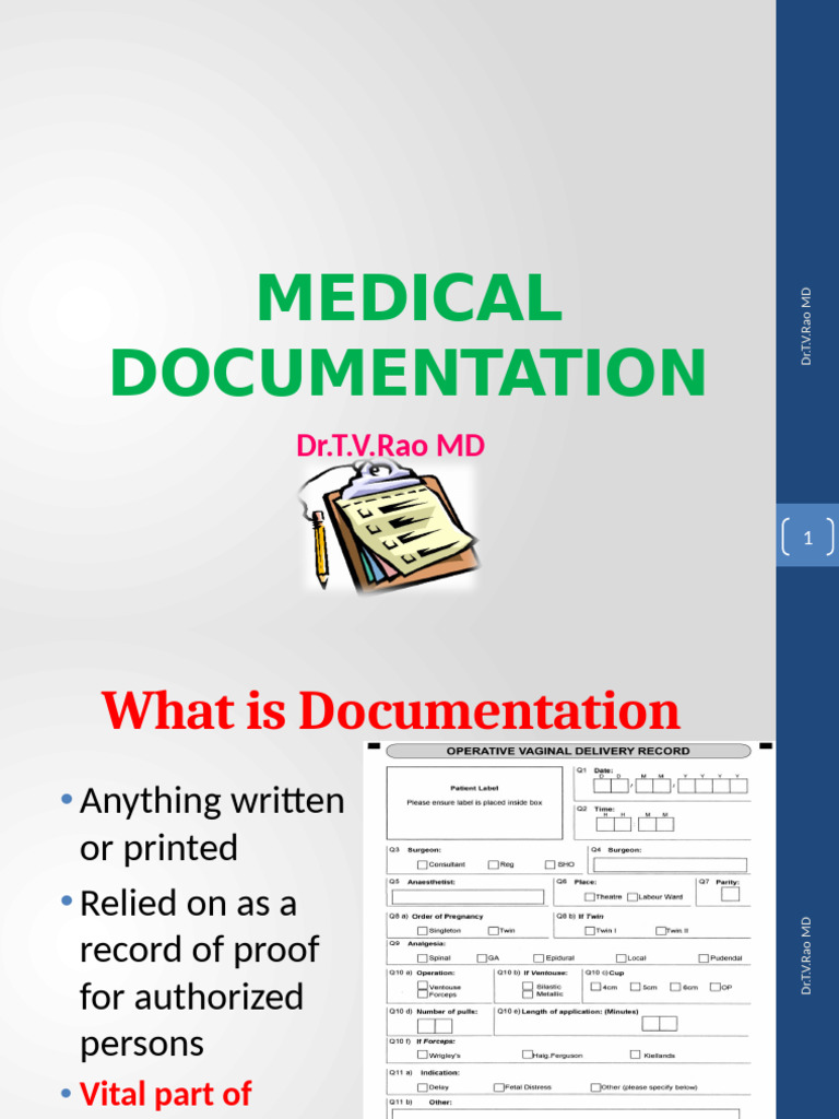 Documentation in Medicine | PDF | Medical Record | Physician
