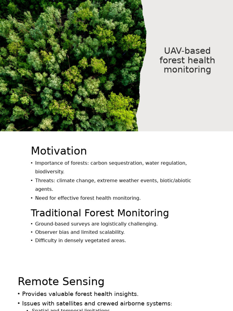 UAV-based Forest Health Monitoring | PDF | Forests
