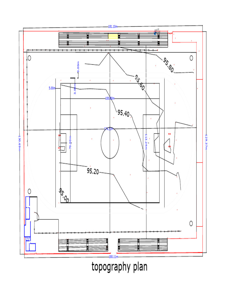 Topography Plan: Wall ELE 100.02 | PDF