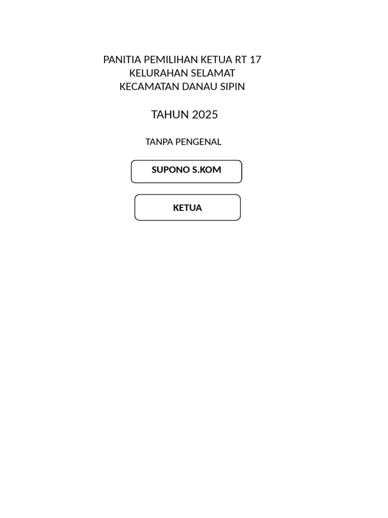 Format Name Tag RT 17 | PDF