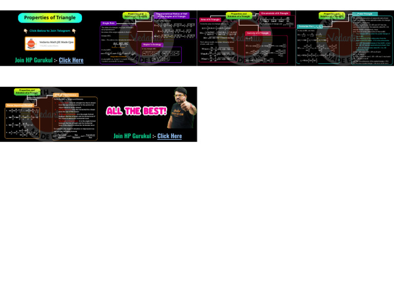 Properties of Triangle - Mindmap | PDF | Triangle | Geometric Measurement