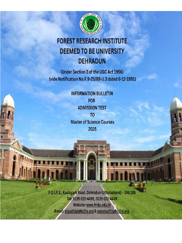 MSC Course Admission Details For 2025 | PDF | University And College ...
