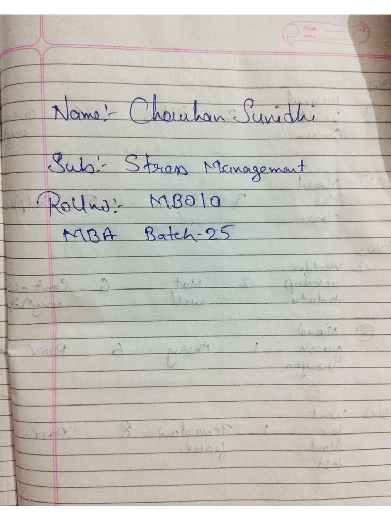 MB010 Stress Diaries Evsm Assignment - Compressed | PDF