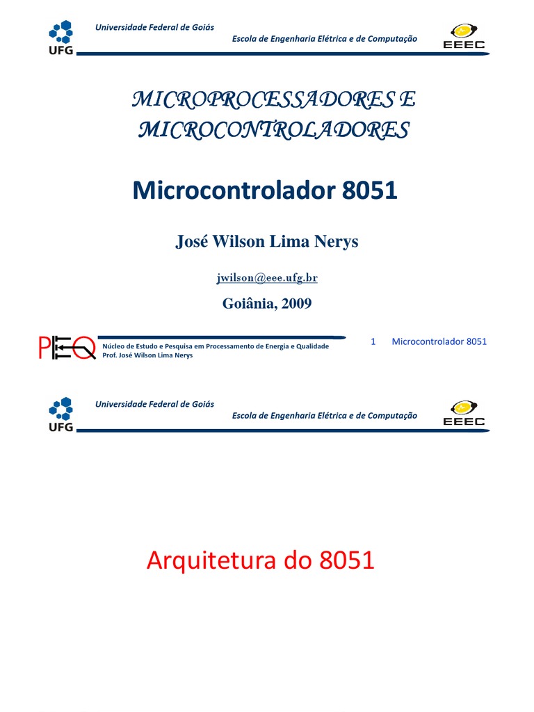 Microcontrolador 8051: Estrutura e Funções | PDF | Áreas de Ciência da ...