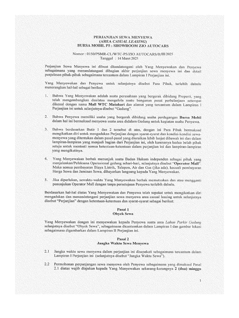 Perjanjian Alwi | PDF