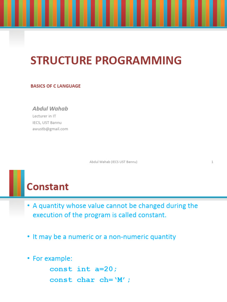 02-Basics of Fundamentals of Programming | PDF | Data Type | Integer (Computer Science)