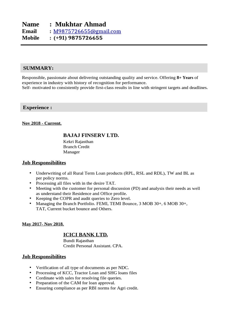 CV Mukhtar May25 (1) | PDF