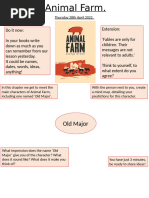 Old Major's Speech Analysis in Animal Farm | PDF | Rhetoric
