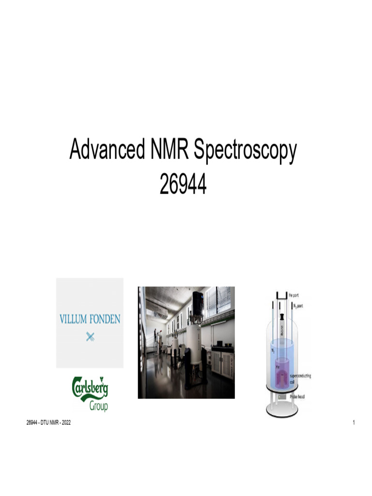 26944_Lektion_1_2022_inside | PDF | Two Dimensional Nuclear Magnetic Resonance Spectroscopy ...