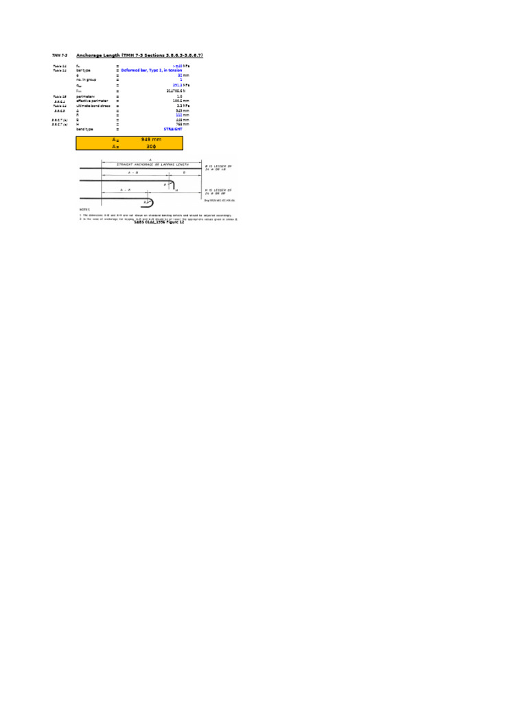Anchorage and Lap Lengths in TMH 7-3 | PDF | Mechanical Engineering ...