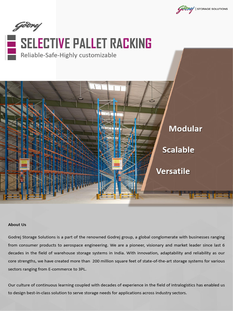 Godrej Selective Pallet Racking Solutions | PDF