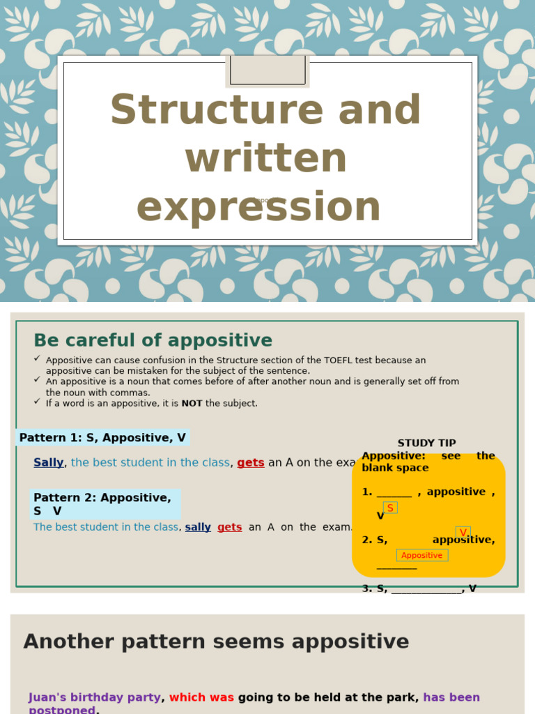 Understanding Appositives in Writing | PDF | Adjective | Language Families
