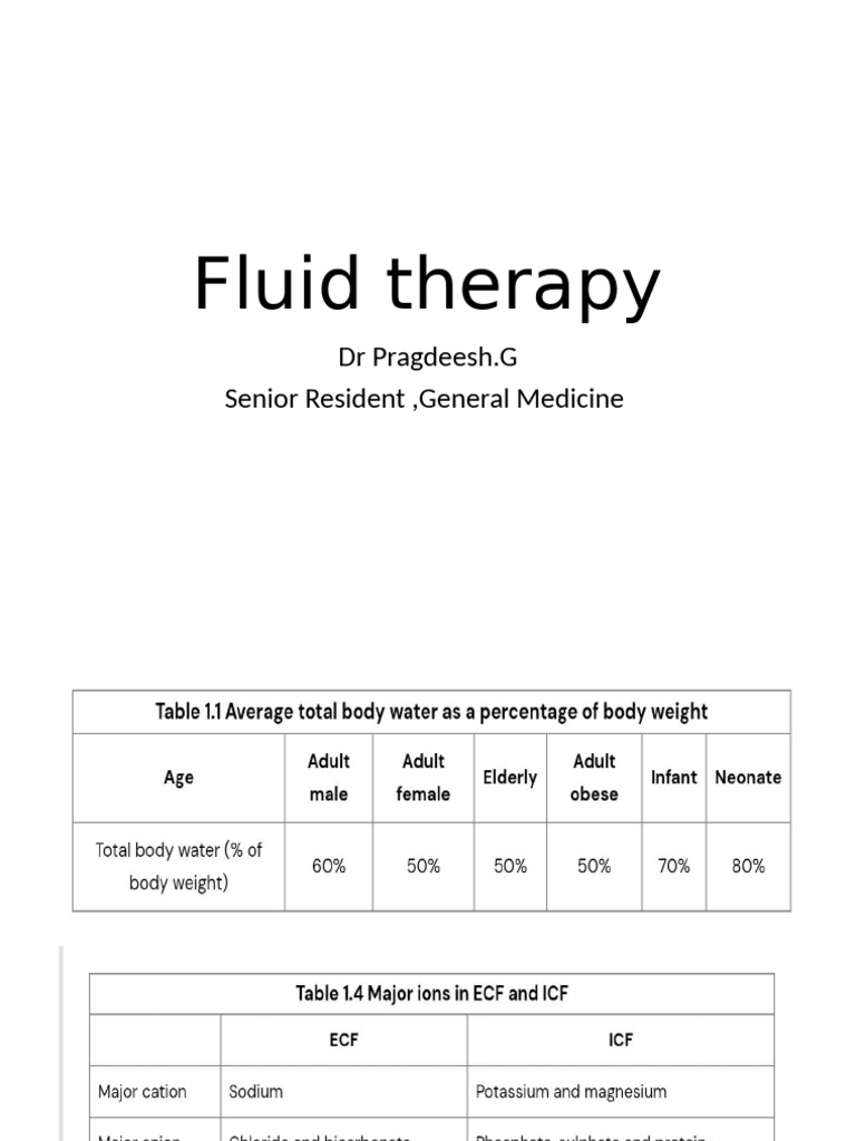 Fluids Presentation-WPS Office | PDF | Saline (Medicine) | Intravenous ...