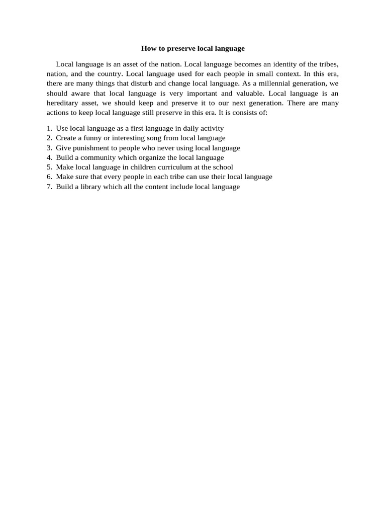 Task of Language Change | PDF