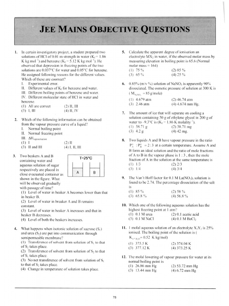 Class 12 Jee DPP | PDF