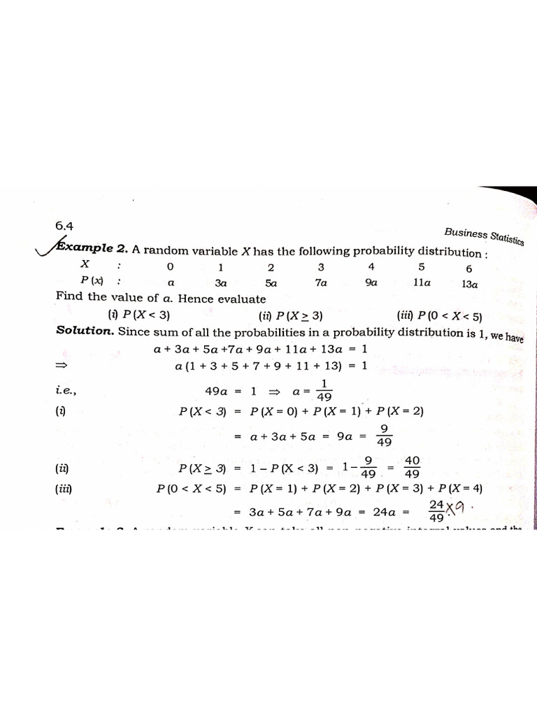 Probability Distribution Question for Students | PDF