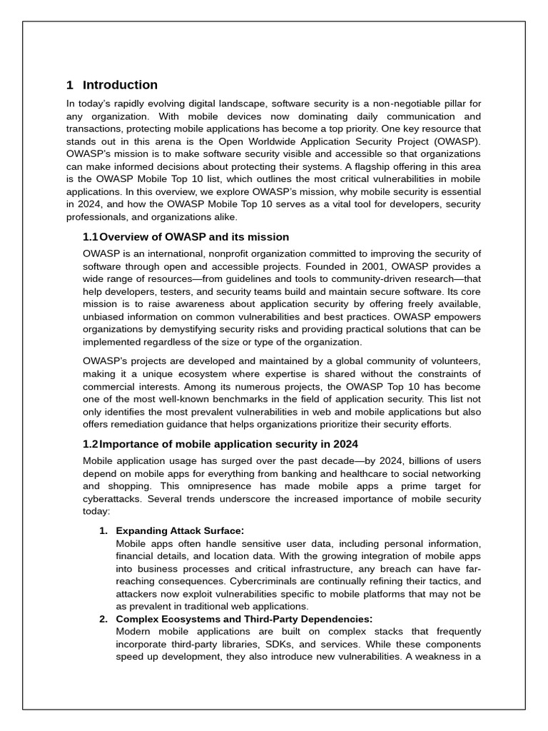 OWASP Mobile Top 10 | PDF | Security | Computer Security