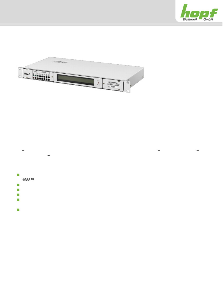 Hopf 8030HEPTA-GPS DS v0104 en | PDF | Computer Network | Computing