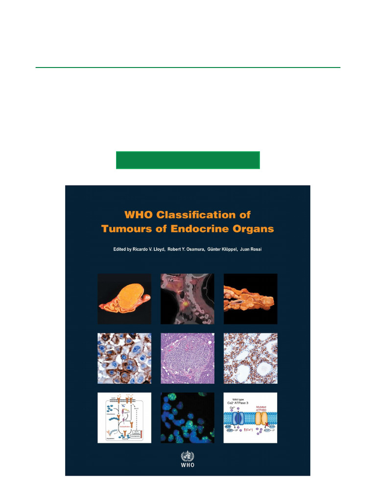 WHO Classification of Tumours of Endocrine Organs 4th Edition Scribd ...