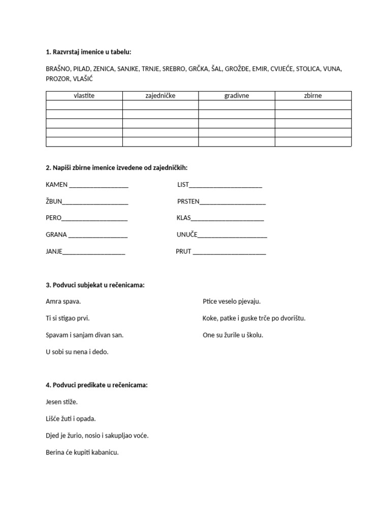 Bosanski Ponavljanje | PDF