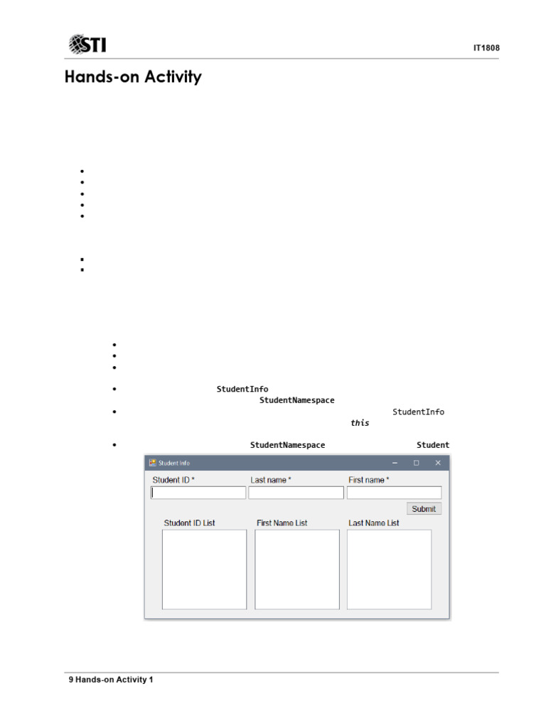 09 Hands-On Activity 1(5)(2) | PDF | Class (Computer Programming) | Constructor (Object Oriented ...