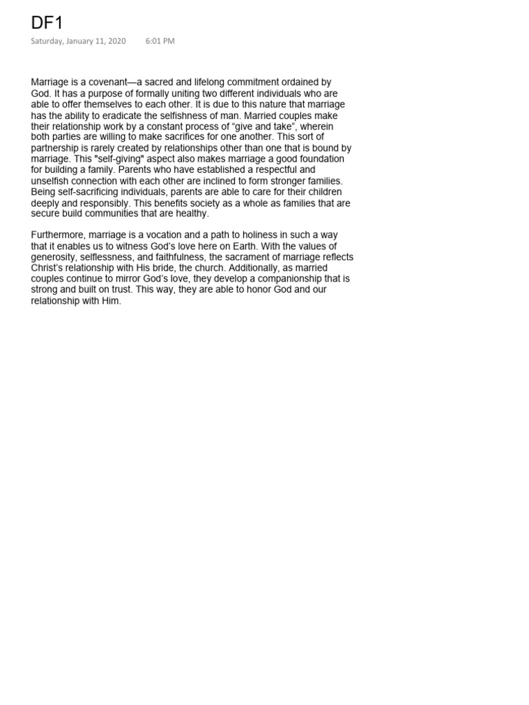 MARRIAGE | PDF