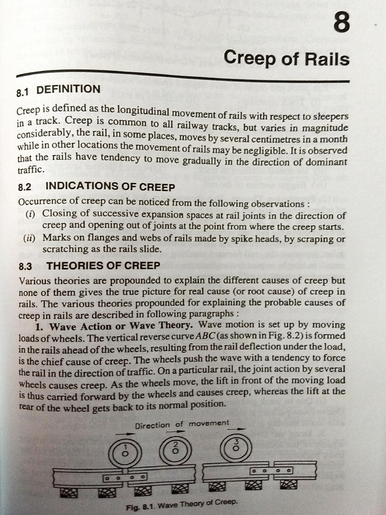 Creep of Rails | PDF