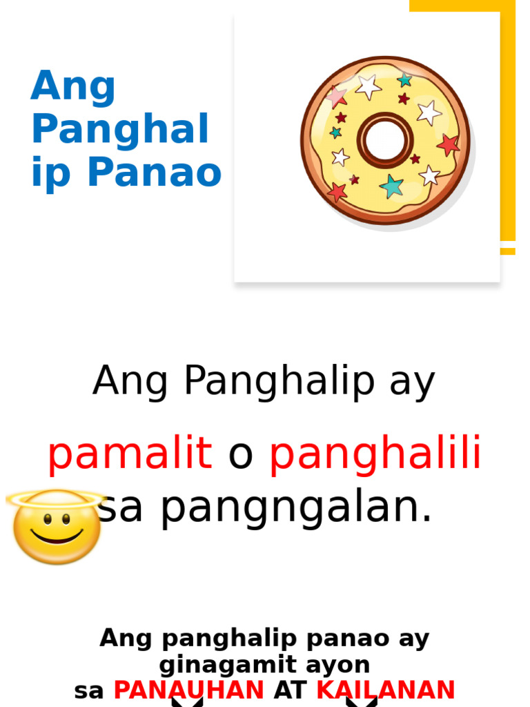 4.2 Ang Panghalip Panao (Panauhan-Kailanan) | PDF