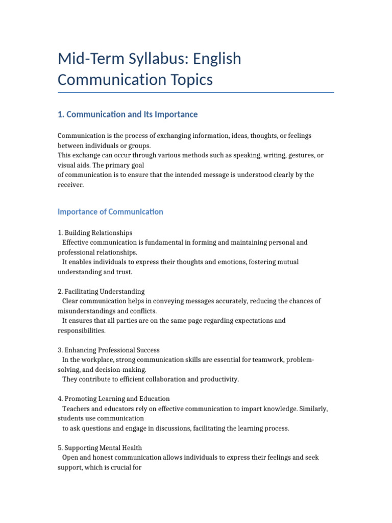 Essential English Communication Skills | PDF | Communication | Accent ...