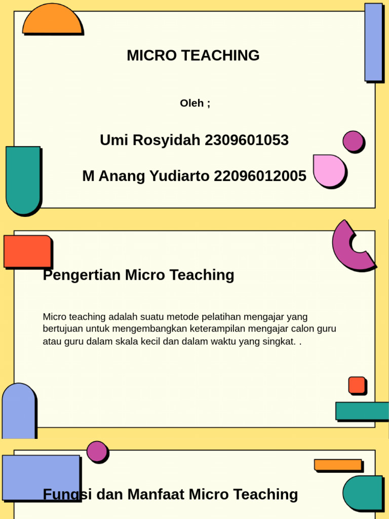 Micro Teaching | PDF