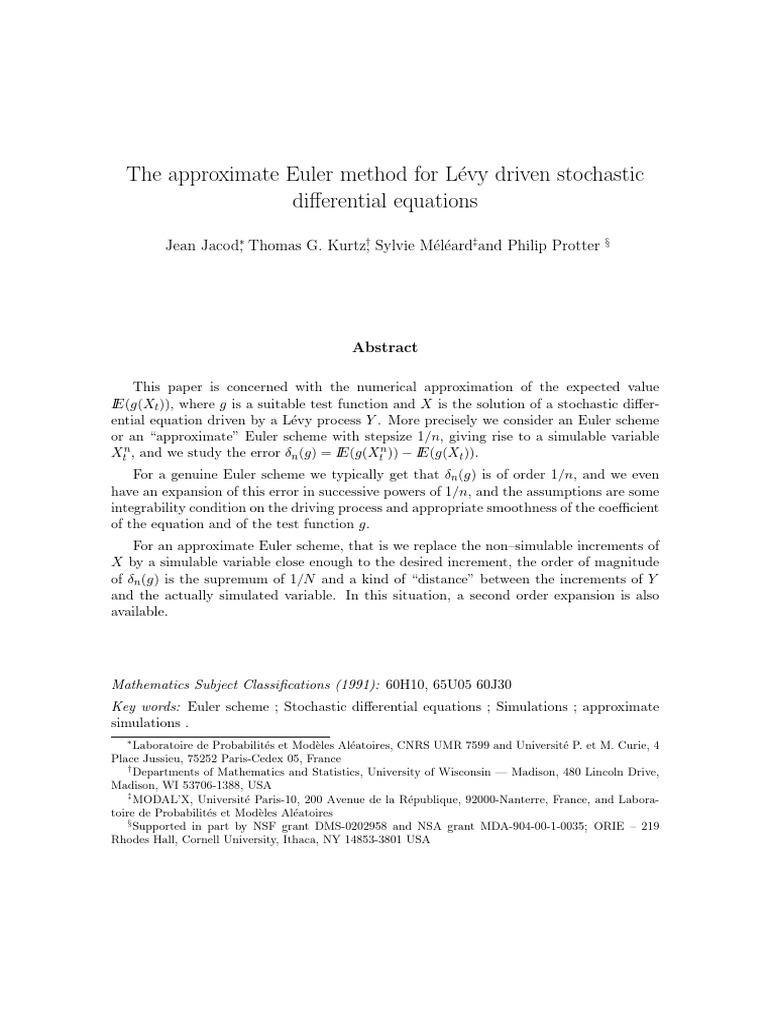 Protter | PDF | Limit (Mathematics) | Monte Carlo Method