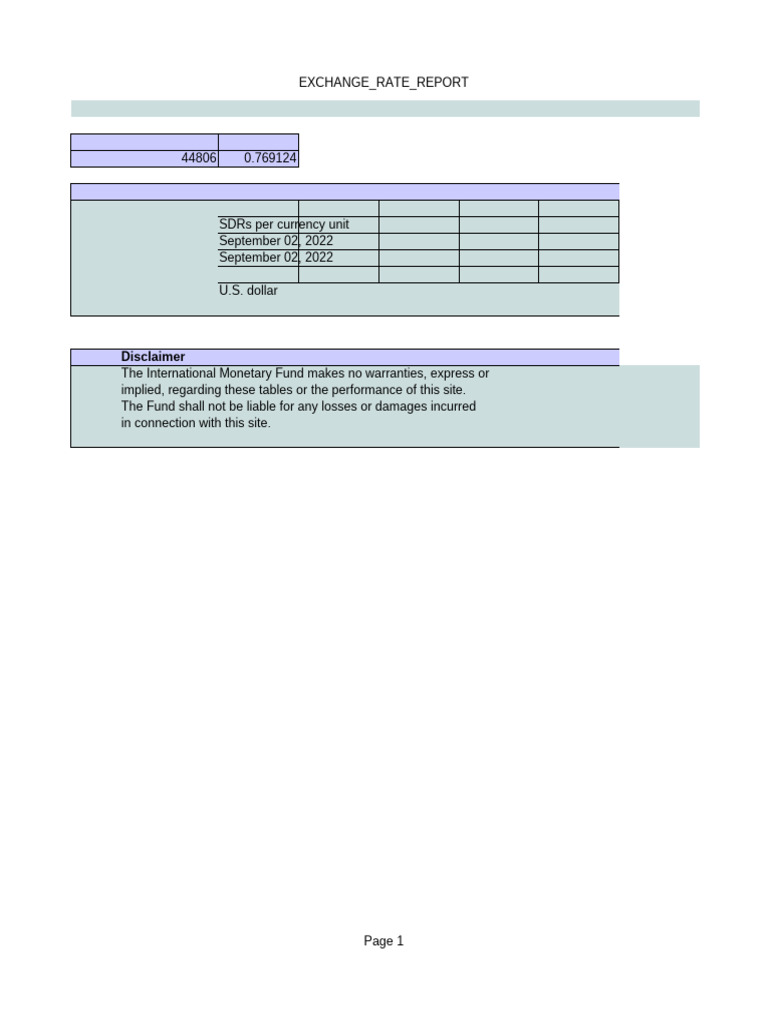 Exchange Rate Analysis Report | PDF