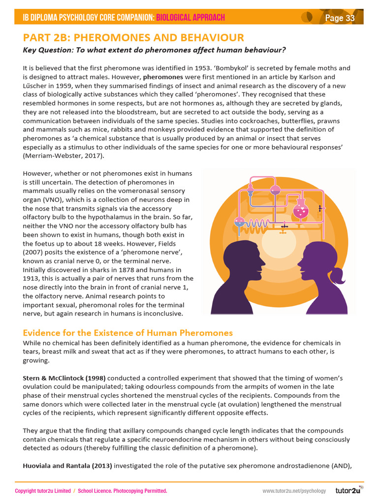 Pheromones and Behaviour | PDF | Odor | Pheromone