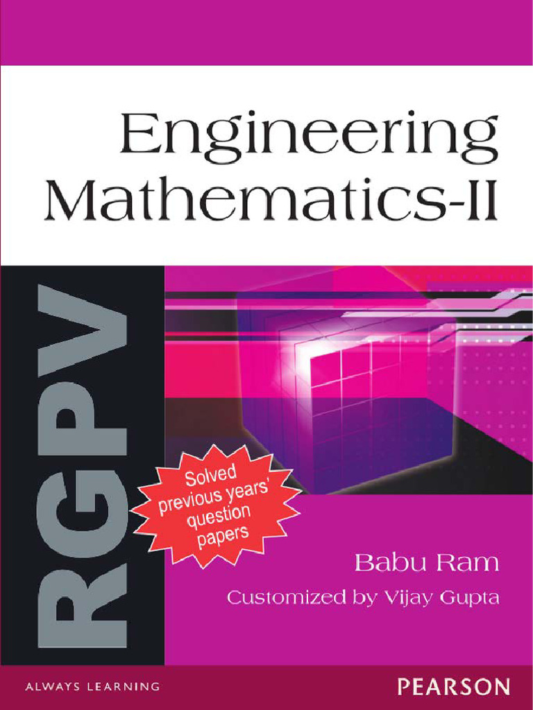 Engineering Mathematics II For RGPV Compress | PDF | Laplace Transform ...