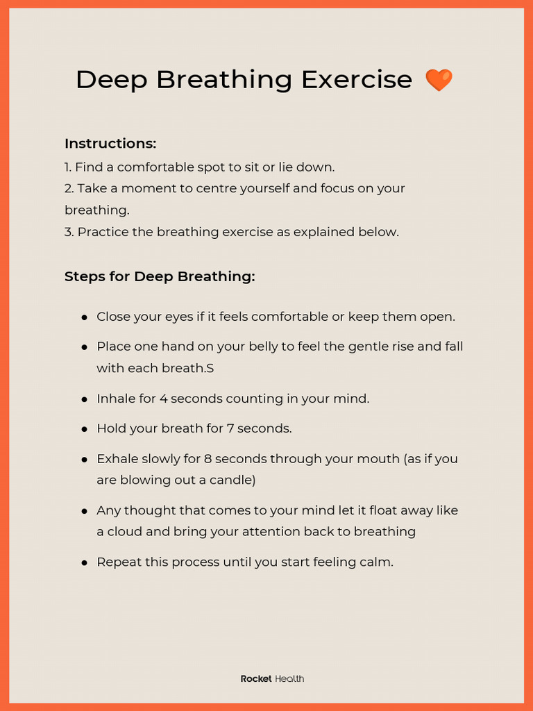 Deep Breathing Exercise | PDF