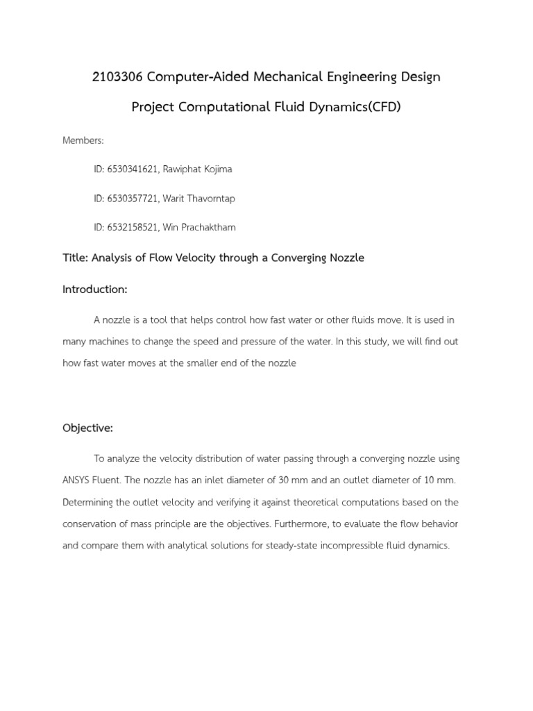 Computational Fluid Dynamics | PDF | Fluid Dynamics | Computational Fluid Dynamics