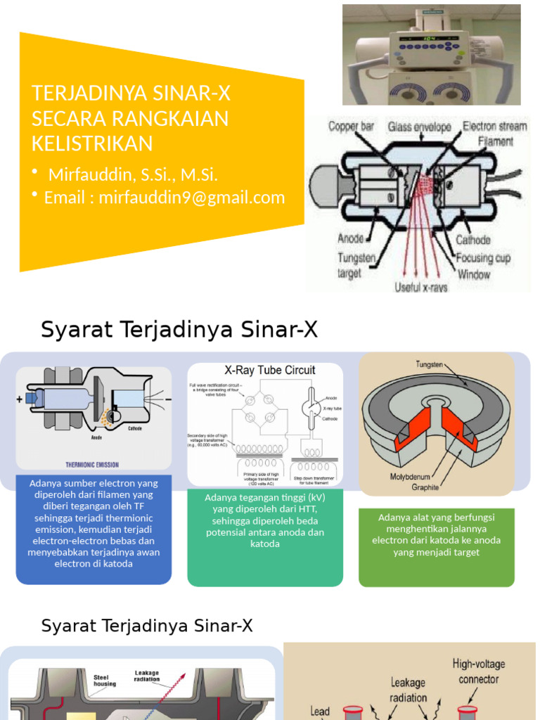 6 Terjadinya Sinar-X Secara Kelistrikan | PDF