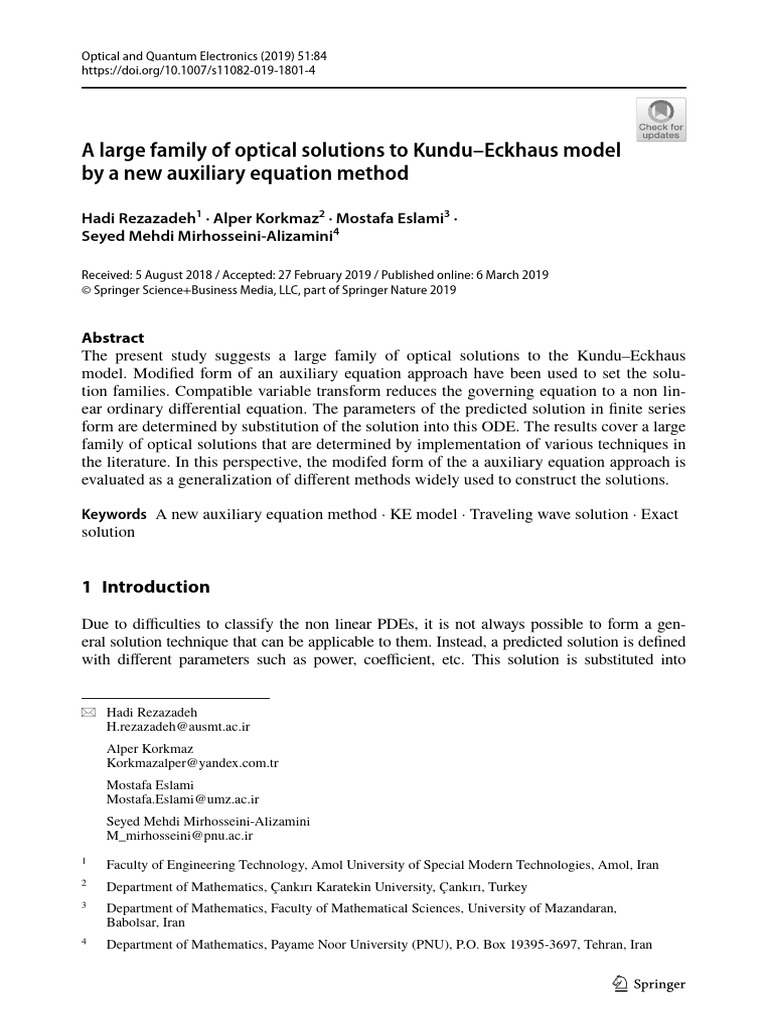 New Auxiliary Equation Method | PDF | Trigonometric Functions | Equations